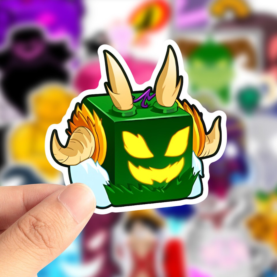 60 Pcs Blox Fruits Sticker PVC Waterproof Book Skateboard Luggage ...