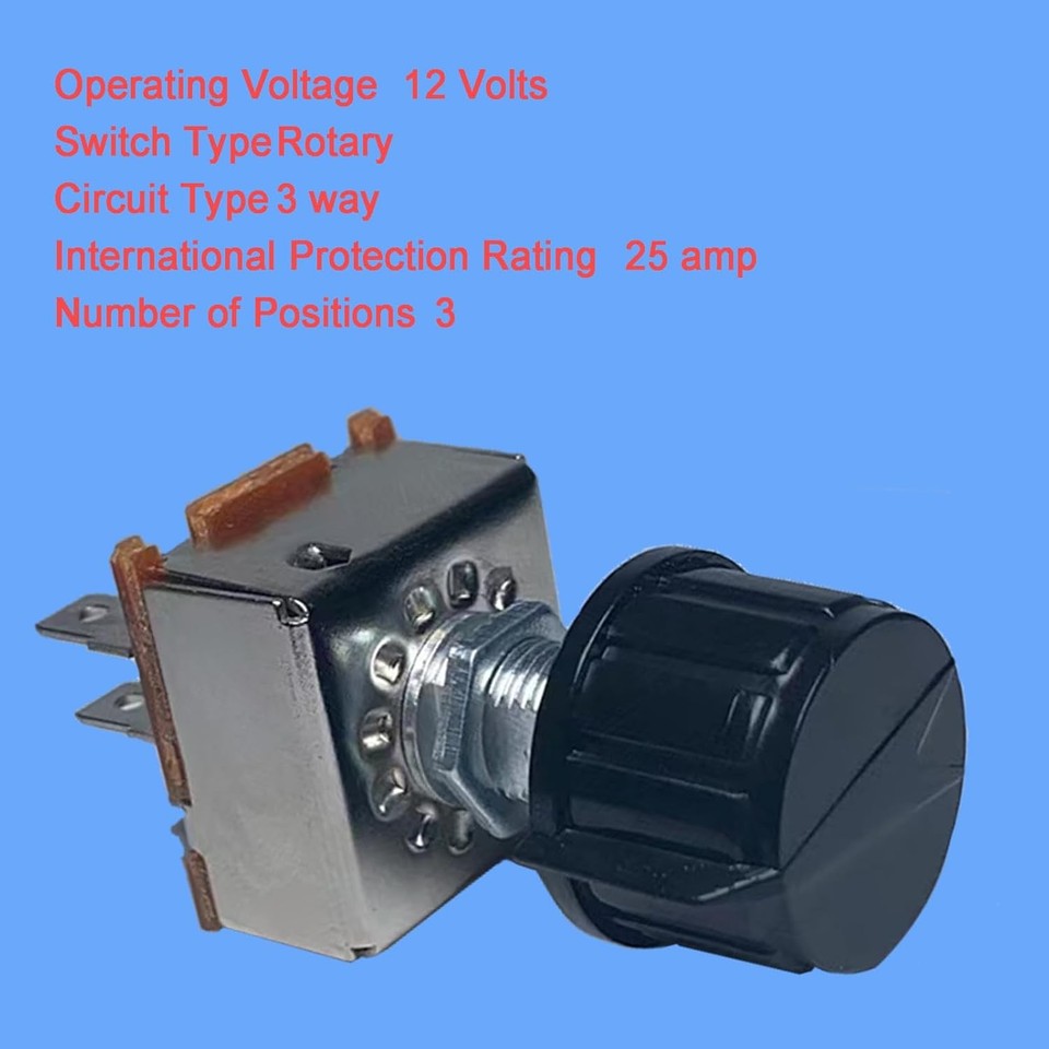 3159722 Rotary AC AIR Conditioning 3 Speed Blower Switch Universal ...