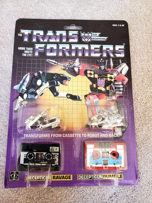 Original G1 Transformer Ravage & Rumble Carded | eBay UK