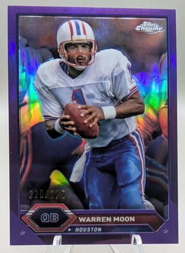 2023 Topps Composite WARREN MOON Houston Oilers#32 Chrome Purple ...