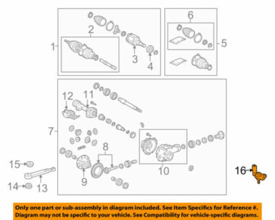 52380-60120 Toyota Support assy, differential 5238060120, New Genuine ...