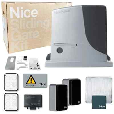 Kit cancello scorrevole NICE ROBUS 600 BD RB600BDKCE 600Kg bidirezionale | eBay