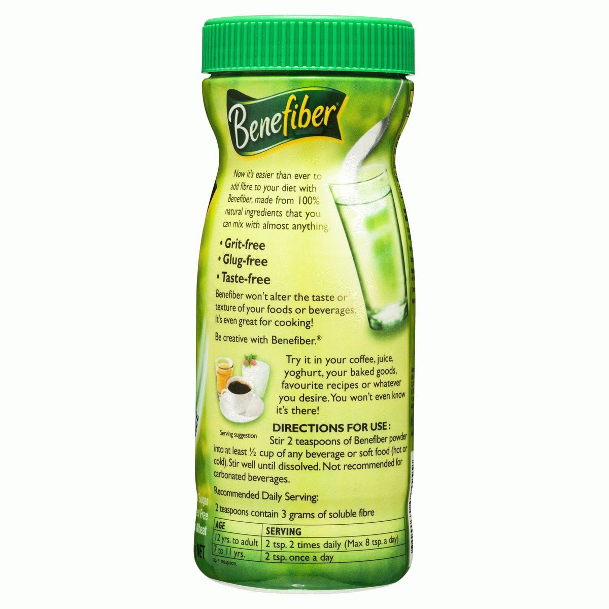 BENEFIBER 261G 74 NATURAL FIBRE SUPPLEMENT 261 G POWDER 65 DOSE (74 ...