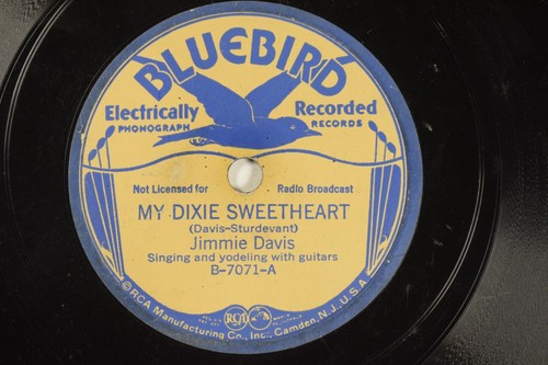 Jimmie Davis - 78 RPM Bluebird - My Dixie Sweetheart L36 | eBay