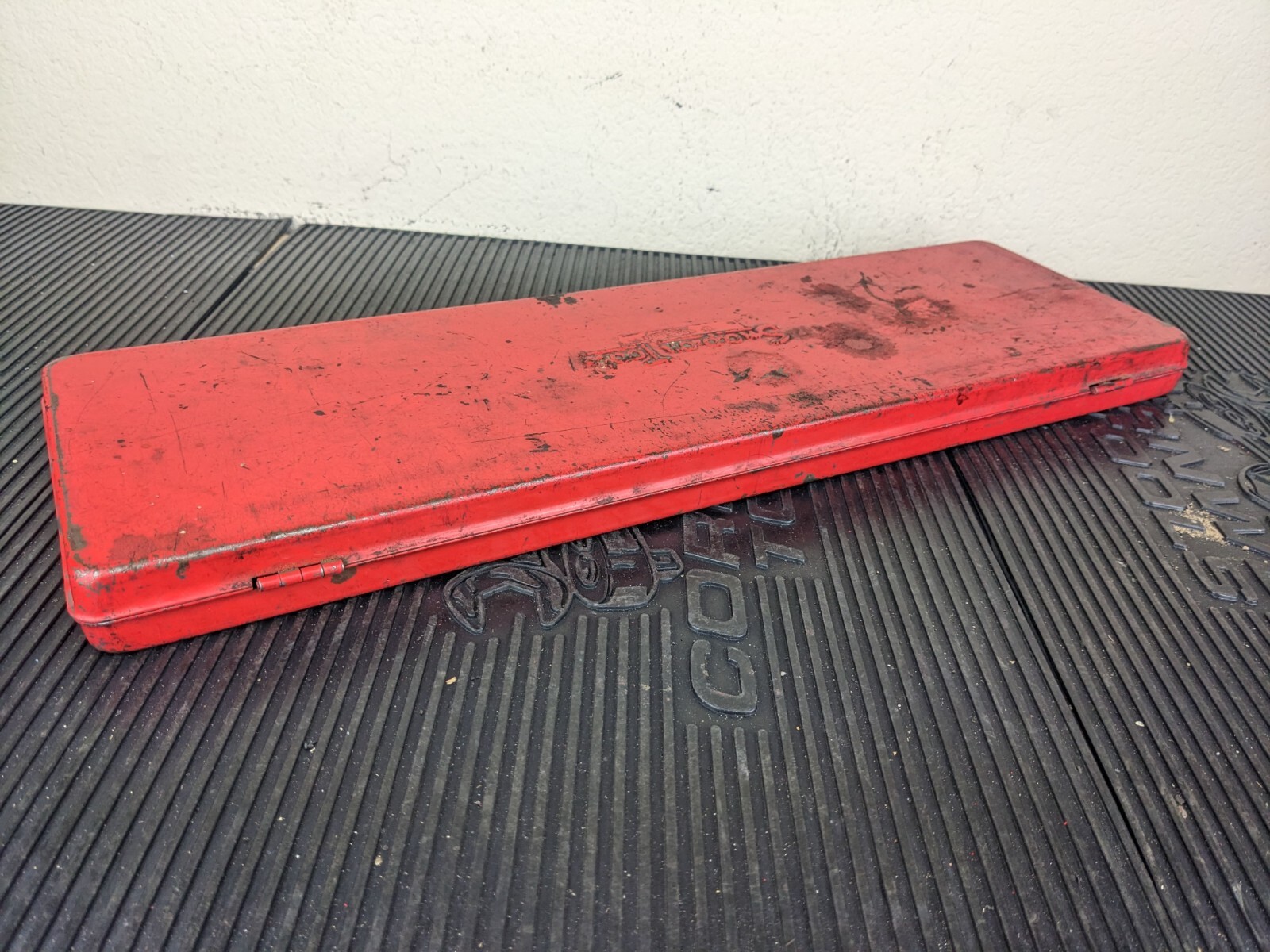 #bf246 Snap-On Tools Metal Toolbox Storage Carry Case Red KRA-282 | eBay