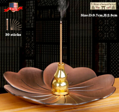 Stick Incense Burner: Wooden Round Tree / Geometric, fy82/38 sticks ...