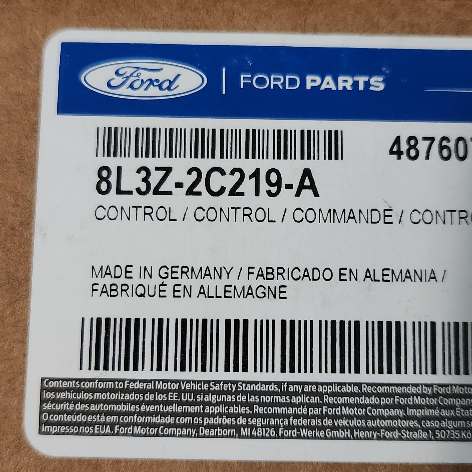 Ford 8L3Z2C219A Genuine OEM Factory Original Control Module for sale ...