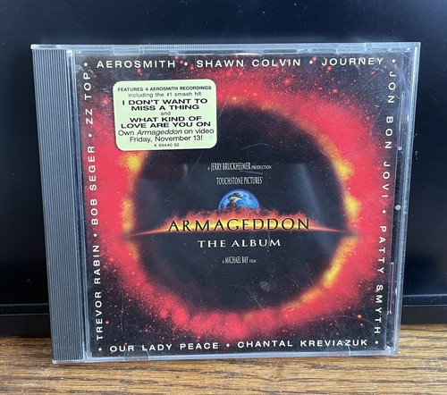 ARMAGEDDON THE ALBUM ORIGINAL MOVIE SOUNDTRACK 1998 AUDIO CD EXCELLENT ...