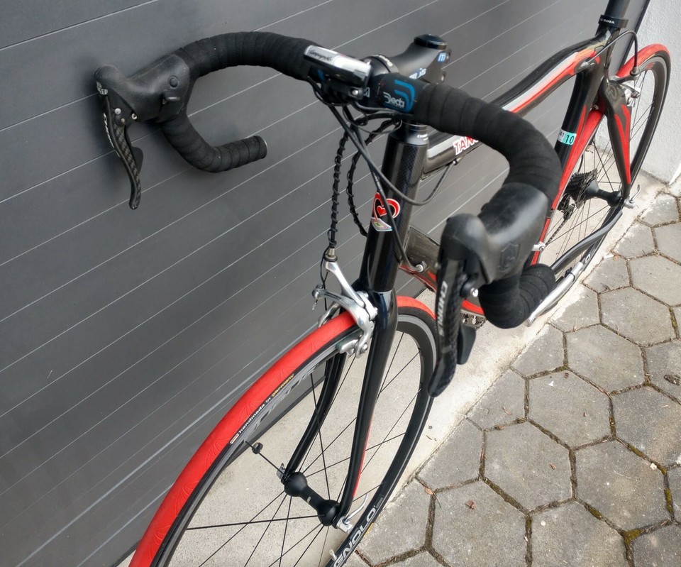 De Rosa Tango Carbon Rennrad XL 58cm Campagnolo Record 3x10 Eurus ...