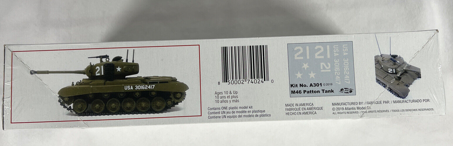 Plastic Model Kit Us M46 Us Patton Tank 850002740240 850002740240| eBay