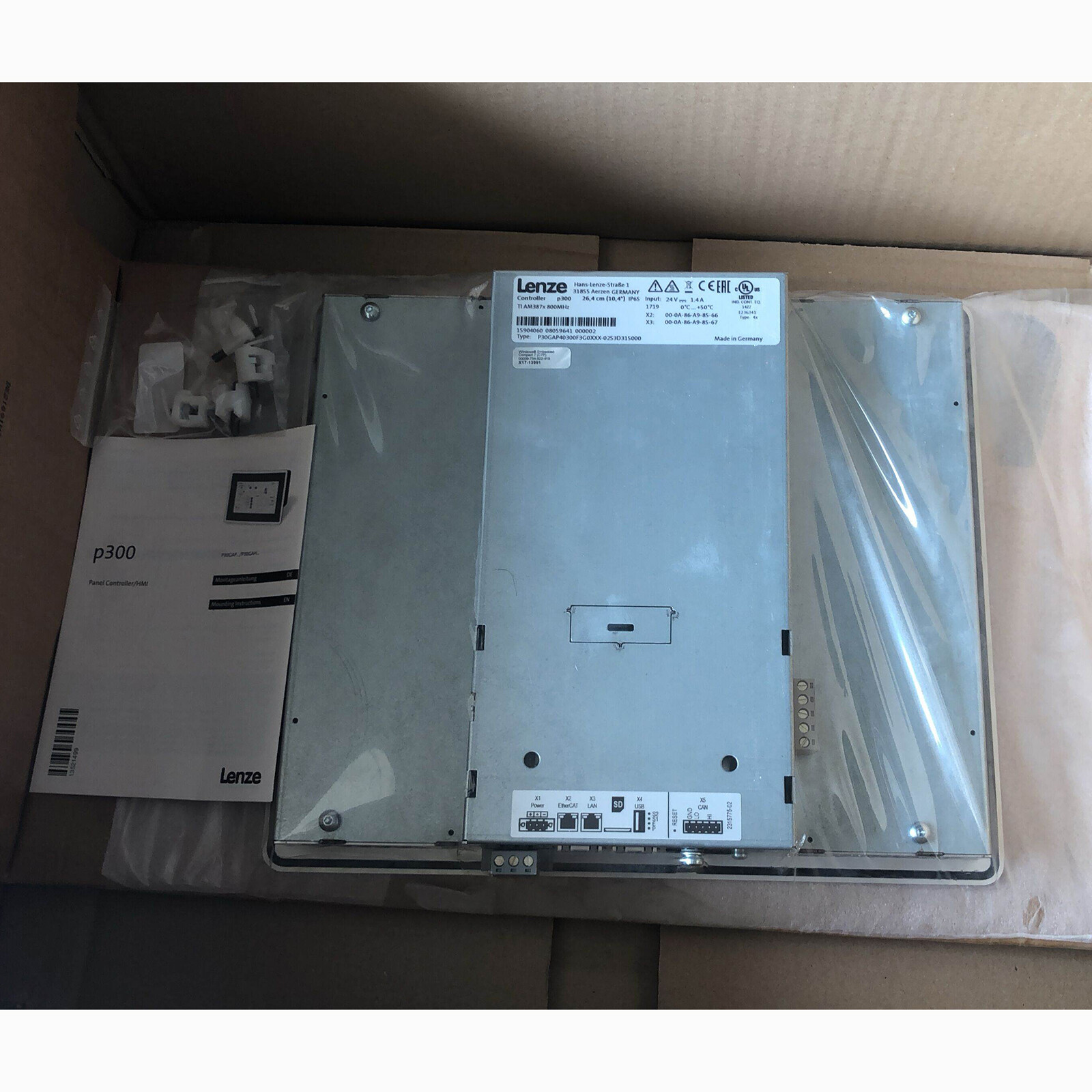 1pc New Lenze touch screen controller P30GAP40300F3G0XXX-02S3D315000 | eBay