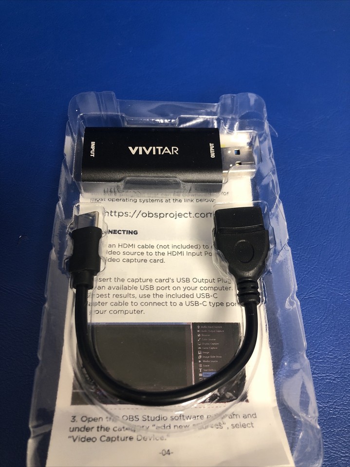 LOT OF 2X Vivitar HDMI to USB Video Capture Card Vivrw7310 | eBay