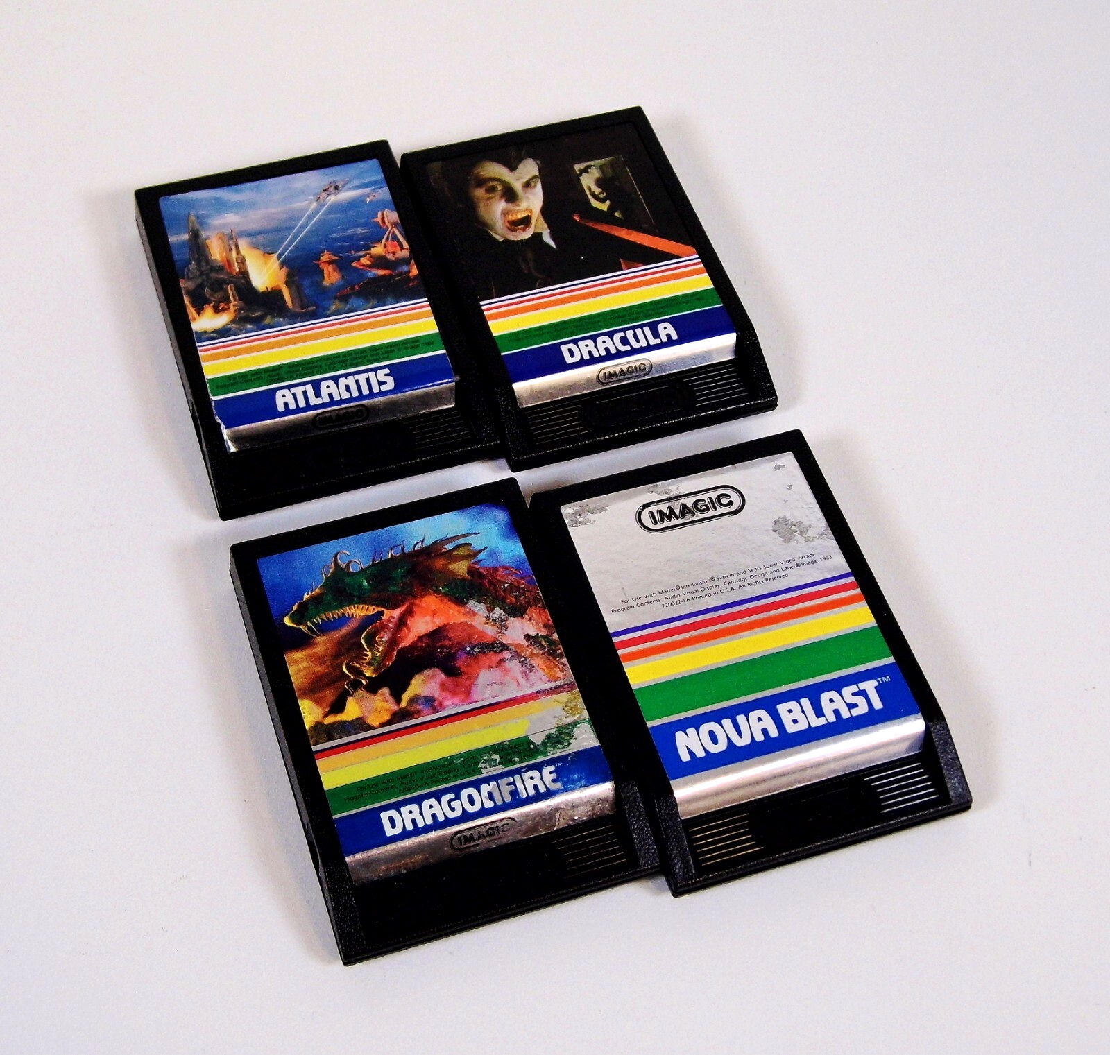 Rare - Lot of 4 Intellivision IMAGIC Working Game Cartridges by Mattel ...