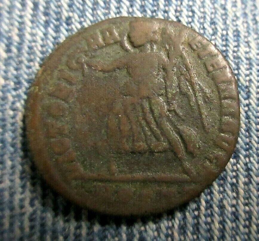 SCARCE MAXENTIUS ANCIENT ROMAN 24 mm COIN 306-312 AD / VICTORY ESTATE ...