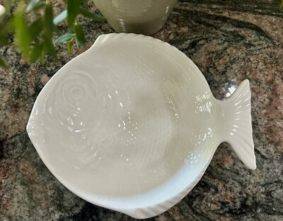 Vintage California Pottery 588 Fish Bowl Dish Platter Nautical Ocean ...