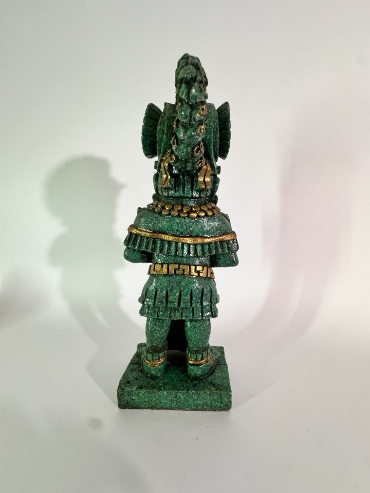 Mayan Guerrero de Jaina Statue, Aztec, Jade Green, 11"H 2.11 Pounds | eBay