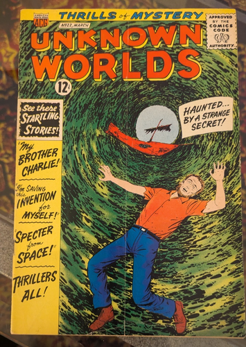 Unknown Worlds #22 (1963) Haunted By A Strange Secret - Horror/Sci-Fi ...