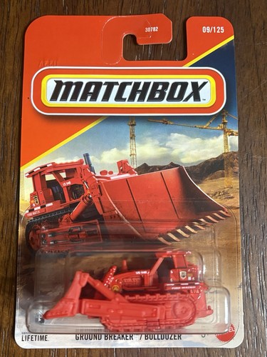 Matchbox FIRE WATCH Groundbreaker Bulldozer MBX Construction Red ...