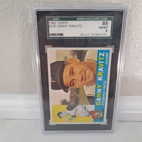 1960 Topps Baseball Card Danny Kravitz #238 SGC 8 | eBay