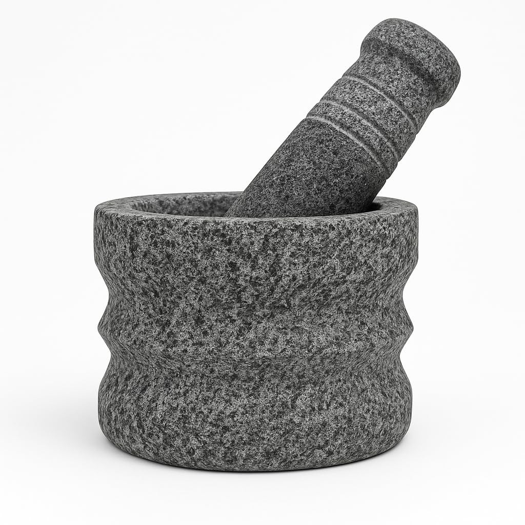 Stone Mortar and Pestle Set Okhli Masher Khalbatta Spices Grinder | eBay