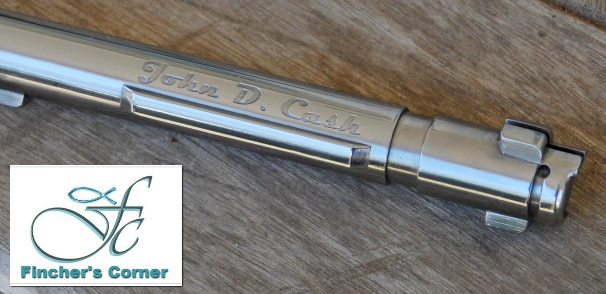 98 Mauser Large Ring Bolt Body Straight Handle Polished & Personalize ...