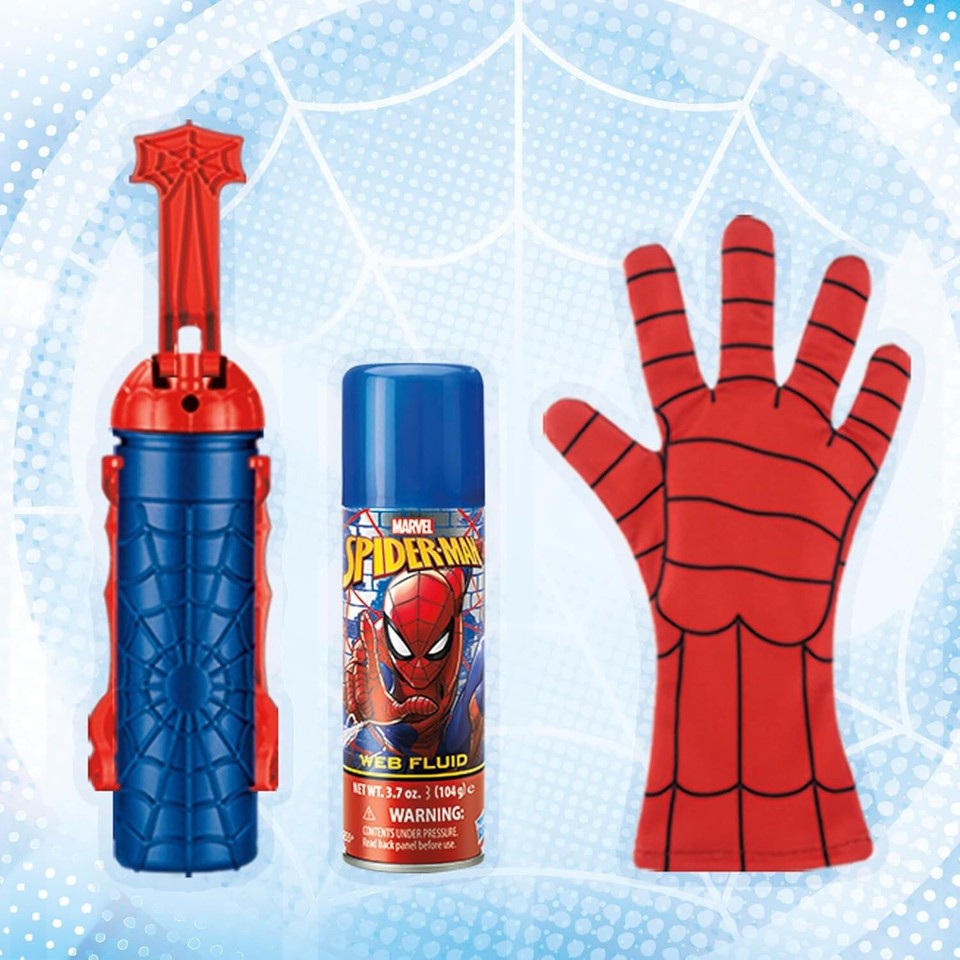 Spider Man Super Web Slinger Web Shooter Glove Water Refillable Marvel ...