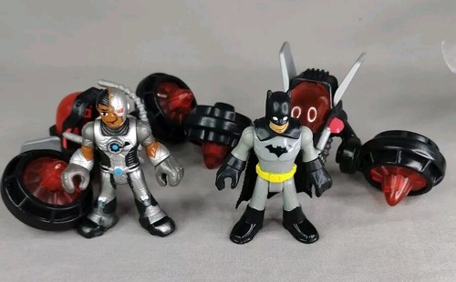 Imaginext DC Super Friends BATMAN & CYBORG FLIGHT JET PACK Action ...
