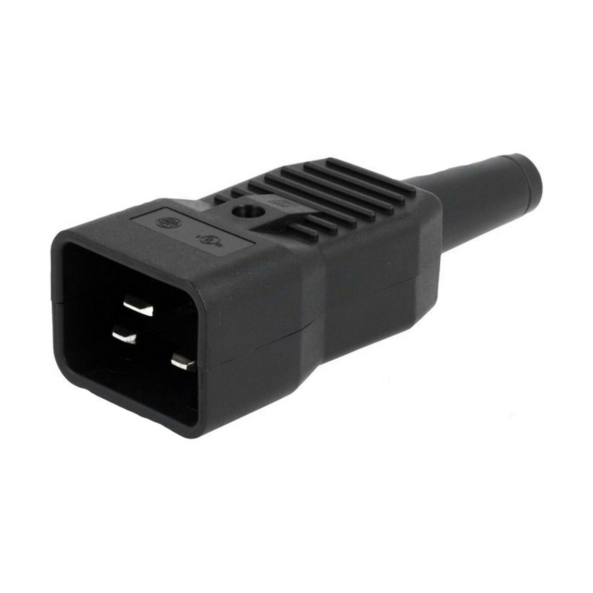 Connector Supply AC Plug Male 16A 250VAC 0 3/8in IEC C20 Clamp Vine | eBay