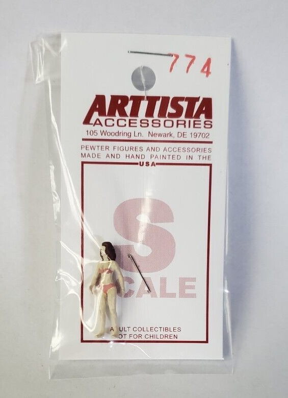Arttista #774 - Woman in Bikini Walking - S SCALE Figure - Model Trains ...