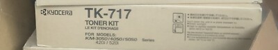 GENUINE KYOCERA TK-717 BLACK TONER KIT -1T02GR0US0 - NEW - FREE ...