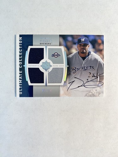 2008 Ultimate Collection Prince Fielder UM-PF Triple Jersey Autograph ...