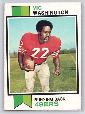1973 Topps #238 Vic Washington - 49ers - Nrmt | eBay