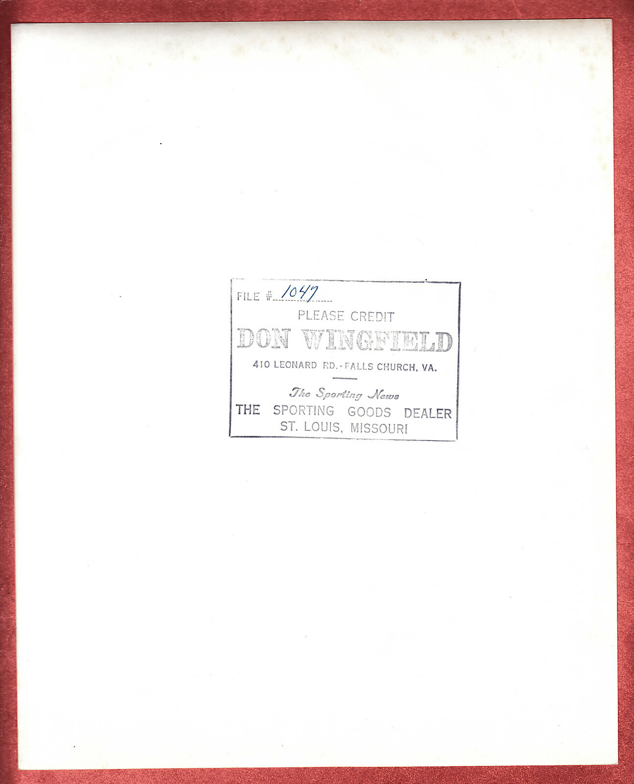 1953 DON WINGFIELD 8 X 10 GLOSSY SENATORS FRANK SACKA | eBay