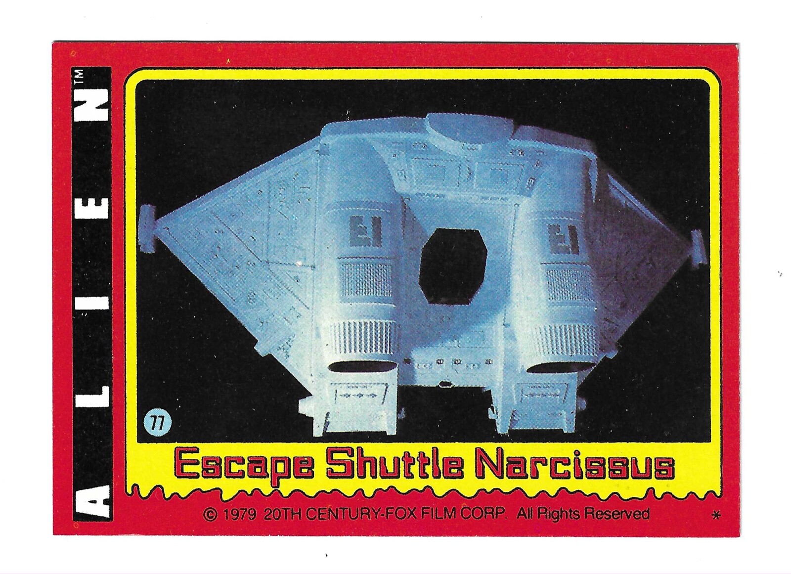 1979 Topps ALIEN #77 Escape Shuttle Narcissus (Pack Fresh) | eBay