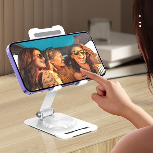 Versatile Phone Holder Metal 360 Degree Rotatable Foldable Bracket for ...