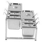 Double-layer Stainless Steel Telescopic Portions Pot Racks Jam Box ...