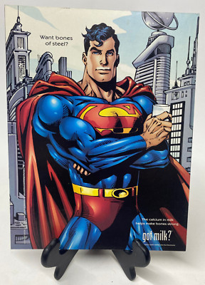 Got Milk? Superman Professionally Mounted Ready To Frame!! 2000 | eBay