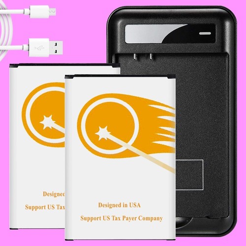 Upgraded 2x 5970mAh Standard Battery USB/AC Charger + USB Cable for LG ...