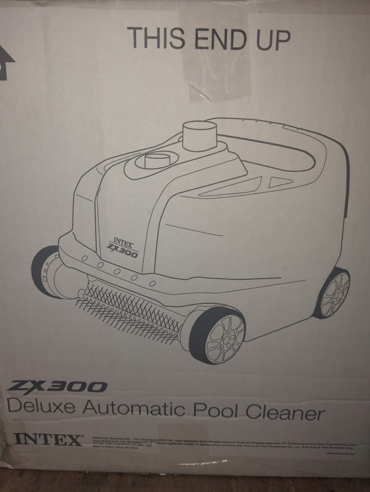 Intex 28005E Deluxe ZX300 Automatic Pool Cleaner 700 GPH Vacuum with 21 ...