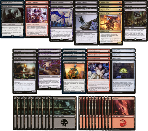 Elite Rakdos Sacrifice Escape Deck - Red Black - 60 Card - Modern ...