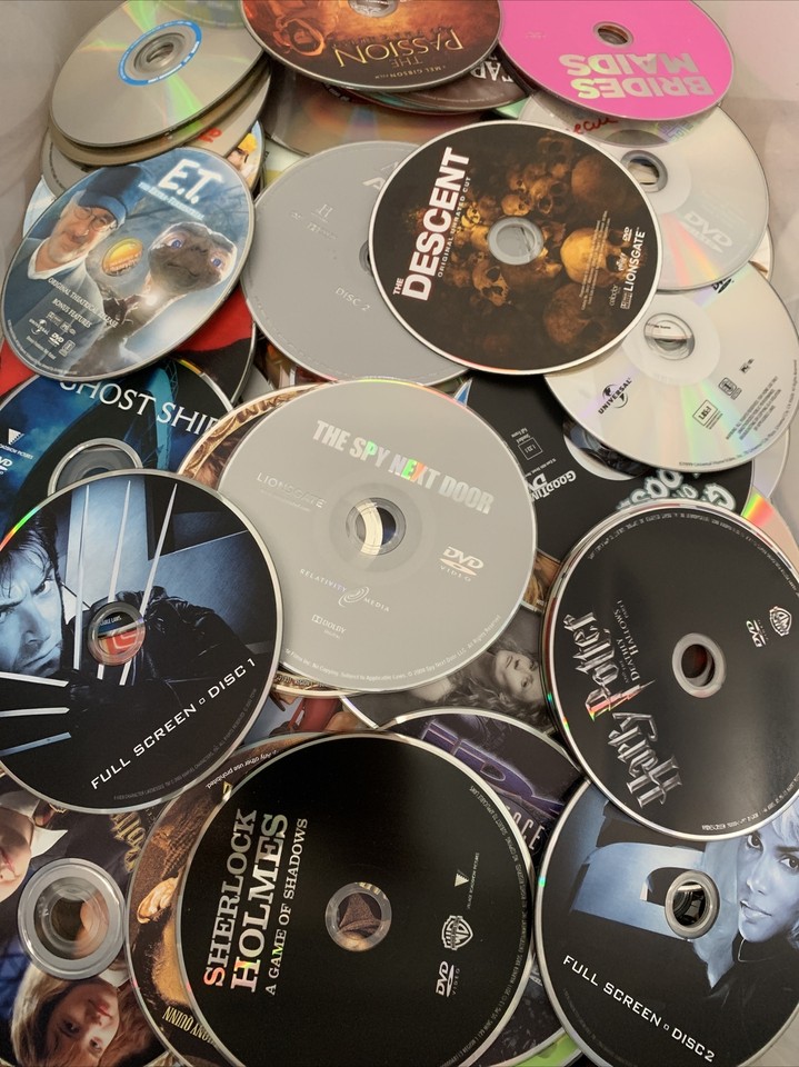 HUGE DVD MOVIE LOT 300+ Assorted DVDs Movies TV Shows Disc Only No ...