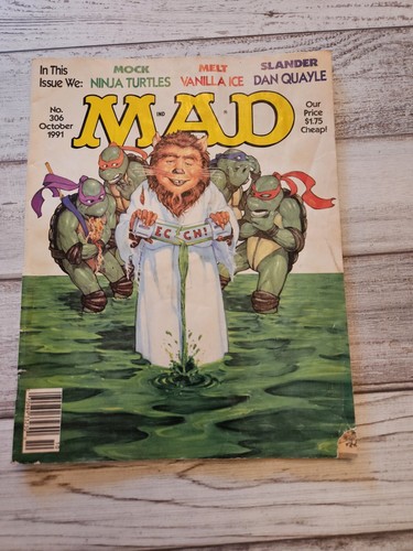 Vintage 1991 MAD Magazine #306 Teenage Mutant Ninja Turtles | eBay