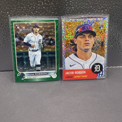 2022 Topps Chrome Platinum + Topps Jacob Robson 2 Card Lot Rookie /499 ...