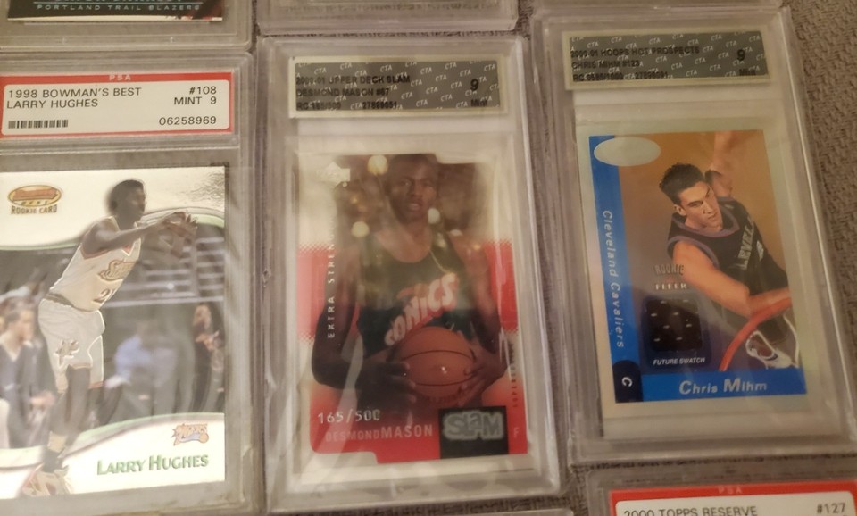 NBA BASKETBALL CARDS ~ GRADED / SLABS - ASSORTED LOT OF 15 ~ BECKETT ...