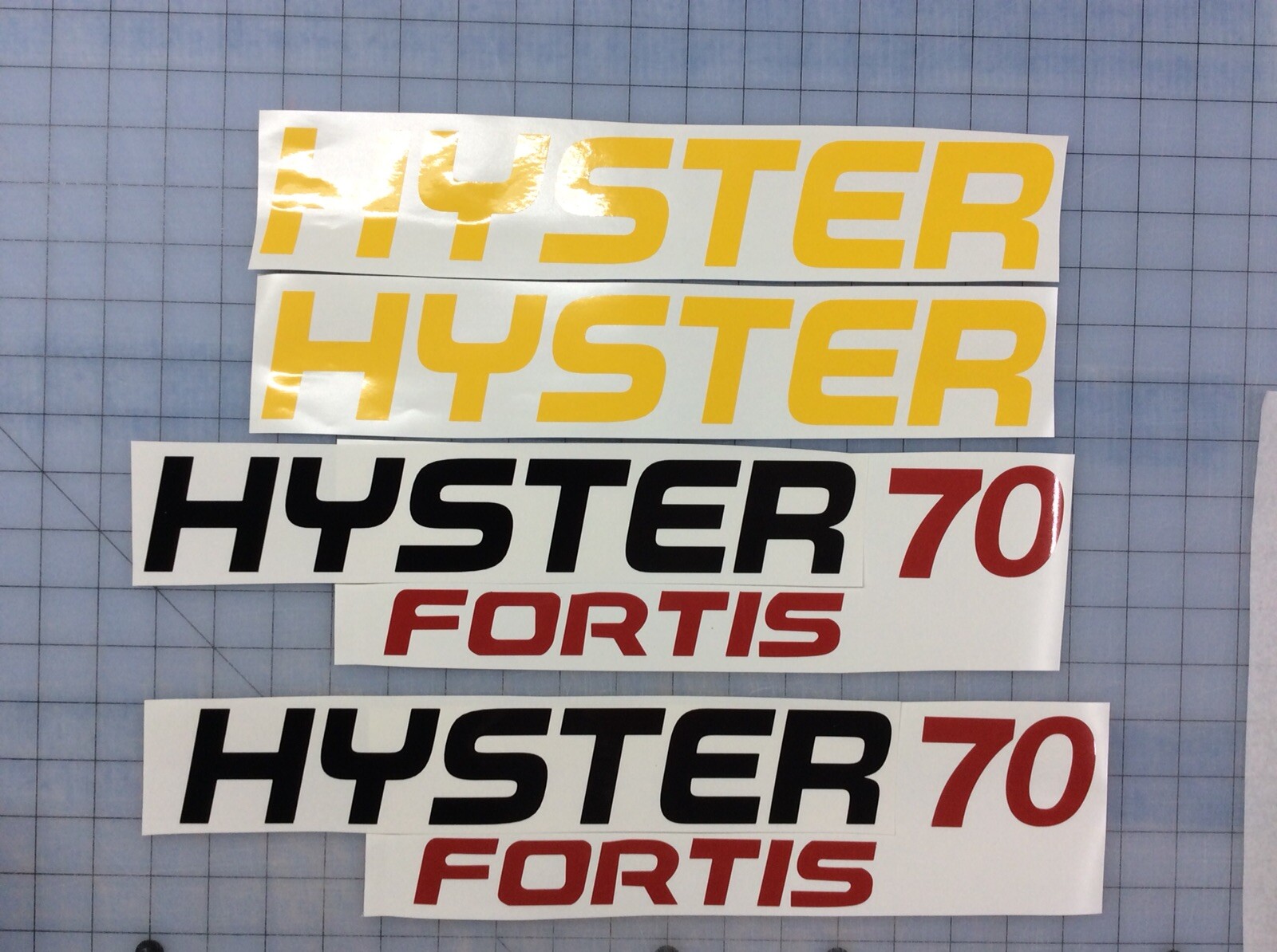 Hyster 70 Fortis And Mast Vinyl Logos | eBay