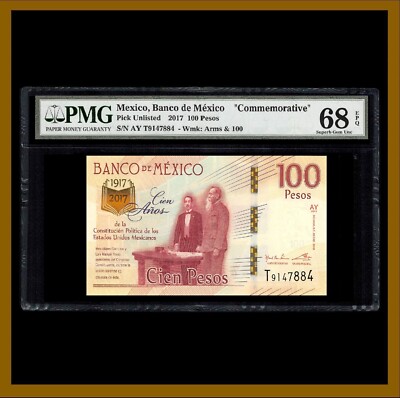 Mexico 100 Pesos, 2016/ 2017 P-Unlisted Commemorative PMG 68 EQP Unc | eBay