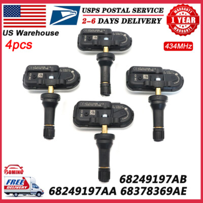 NEW 4x Tire Pressure Sensor TPMS For Mopar 68249197AA Dodge Ram 1500 ...