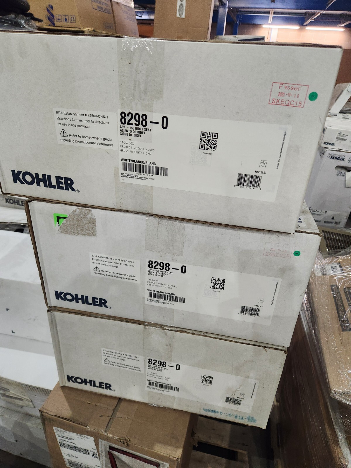 Kohler K-8298-0 Elongated Cleansing Toilet Seat - White for sale online ...