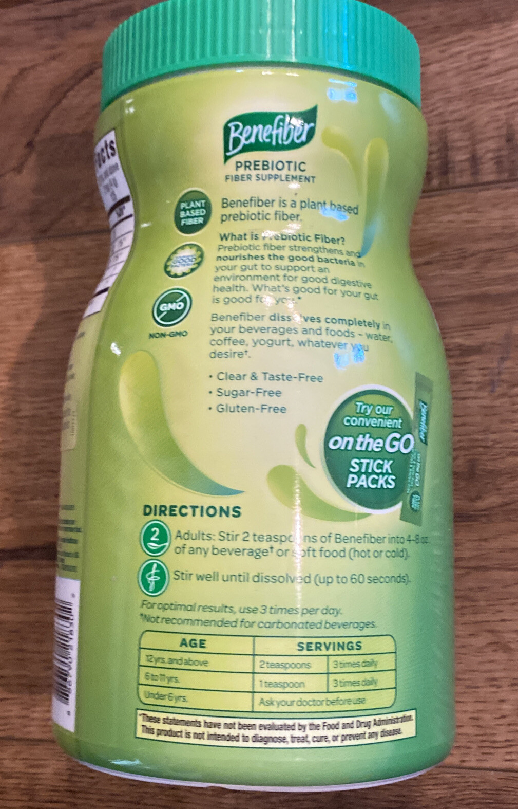 Benefiber Original Fiber Supplement Powder 125 Servings 17.6 oz EXP 7/2024