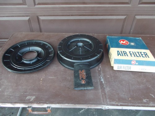 1959 Impala 4 Barrel 283 348 Air Cleaner Filter Breather Factory ...
